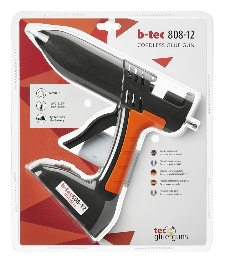 Tec 808-12 battery powered industrial 1/2" glue gun, dual temp, does n